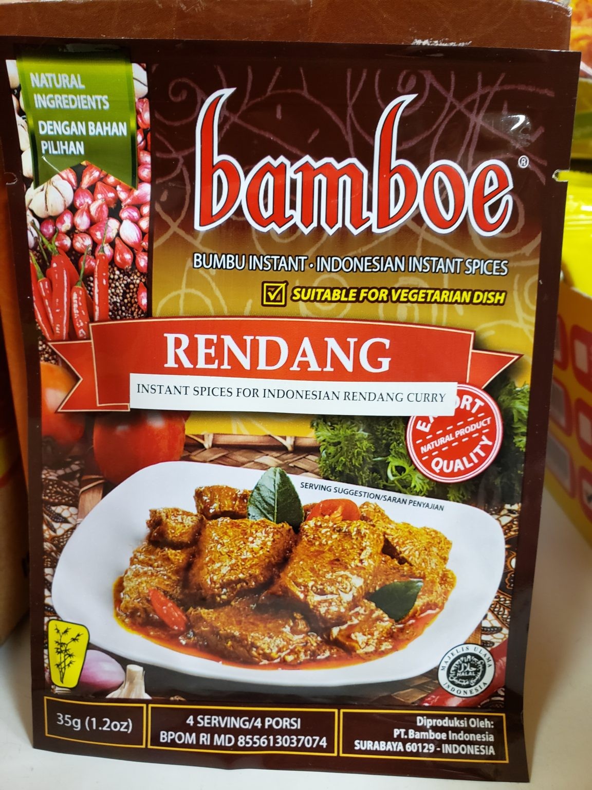 Bamboe Rendang – Cafe Pendawa