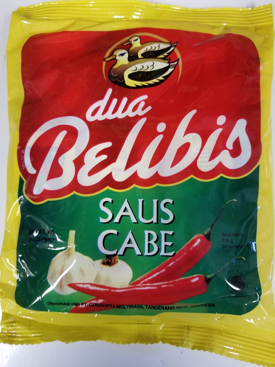 Dua Belibis chili sauce (24 sachet) – Cafe Pendawa