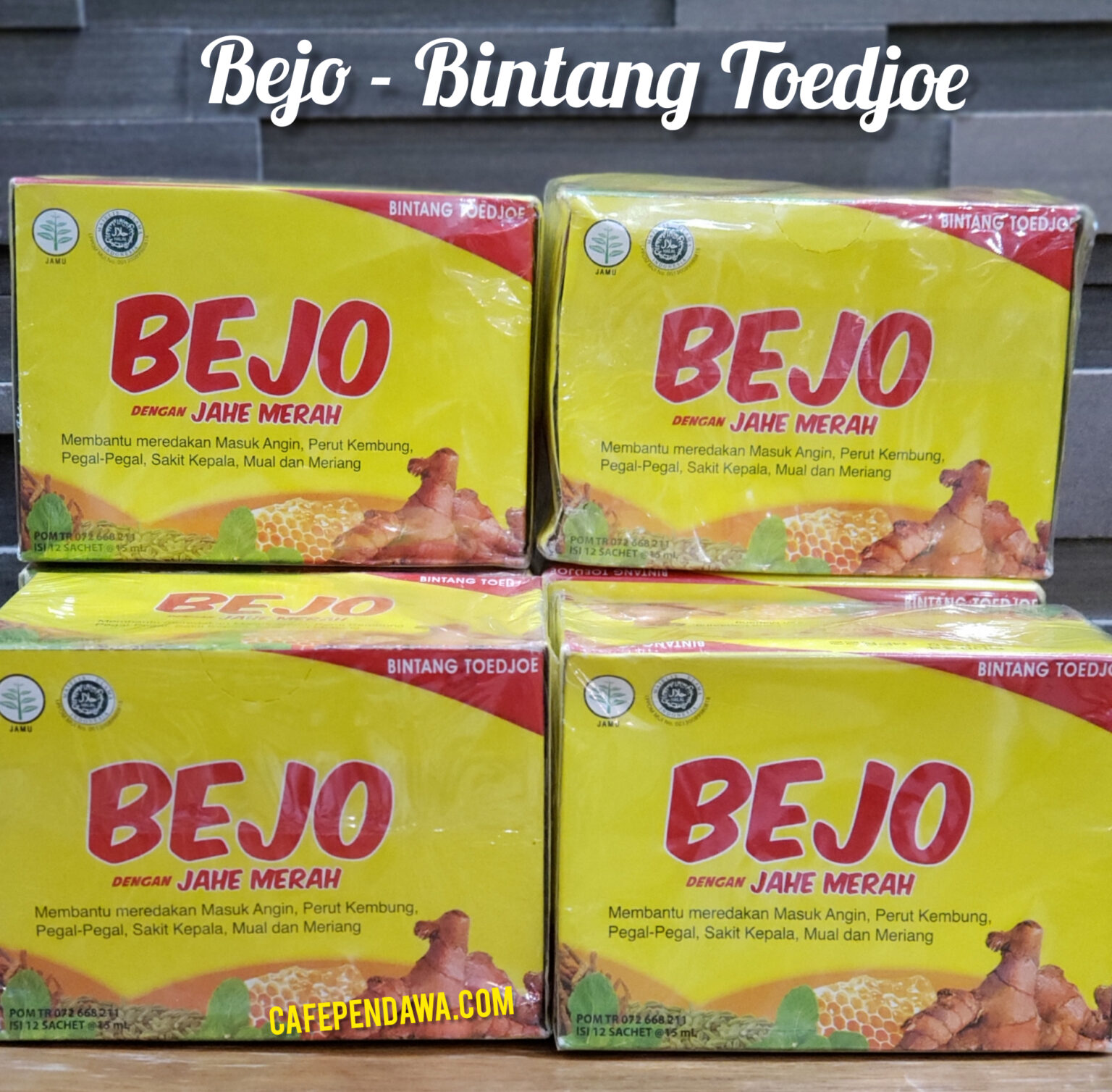 Bejo – Bintang Toedjoe Jahe Merah 12sachet – Cafe Pendawa