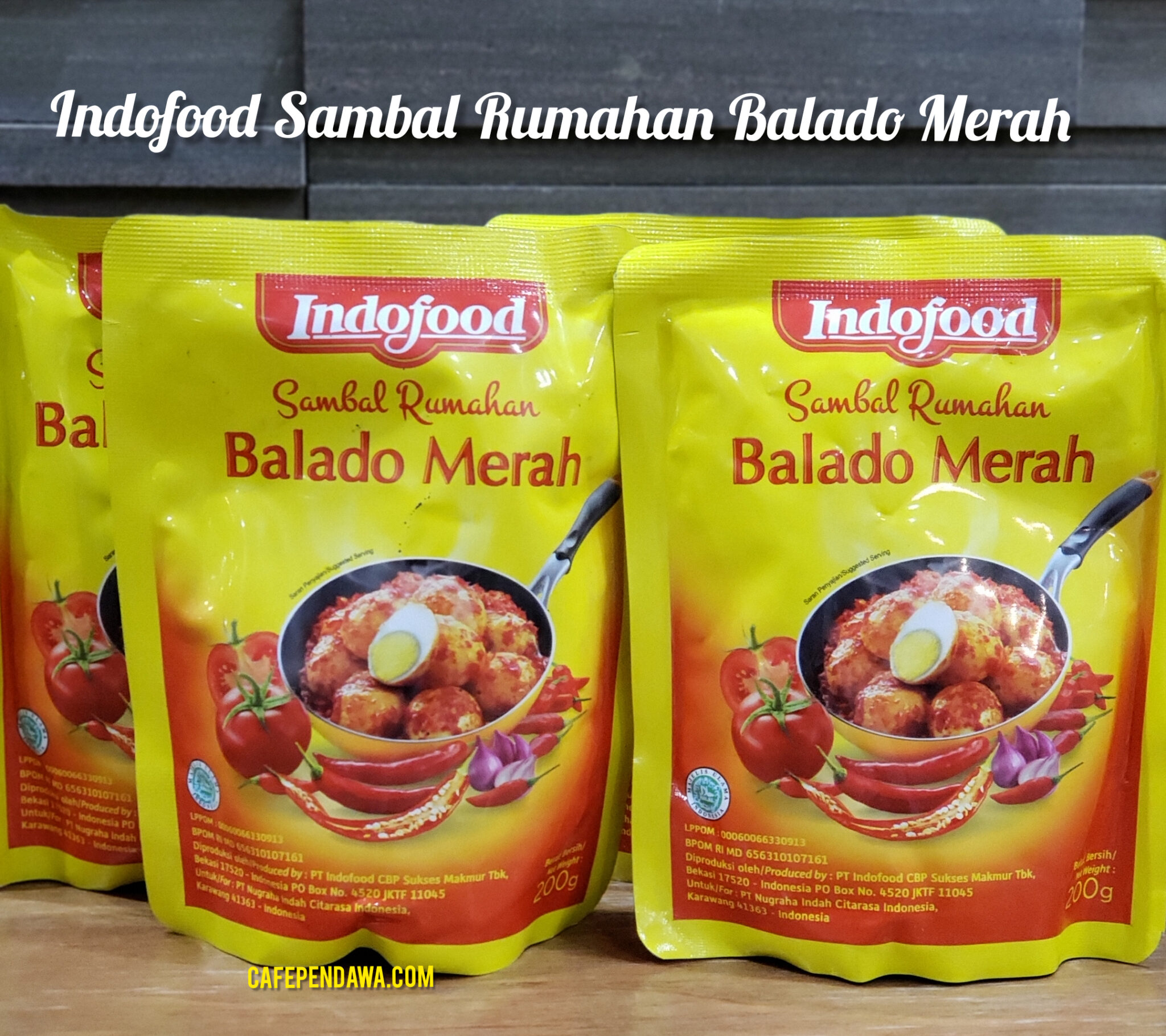Indofood Sambal Rumahan Balado Merah 200g – Cafe Pendawa