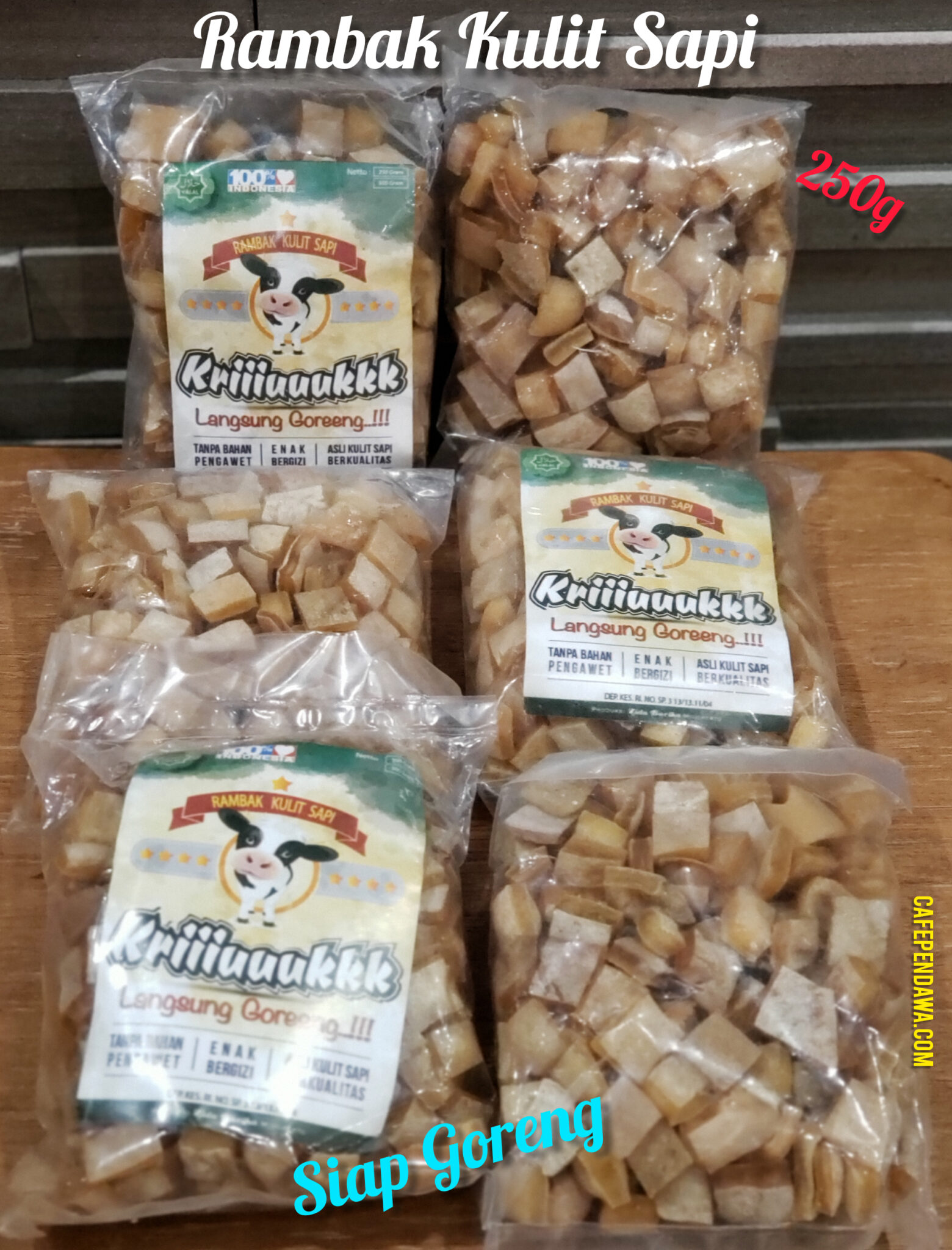 Rambak Kulit Sapi 250g – Cafe Pendawa