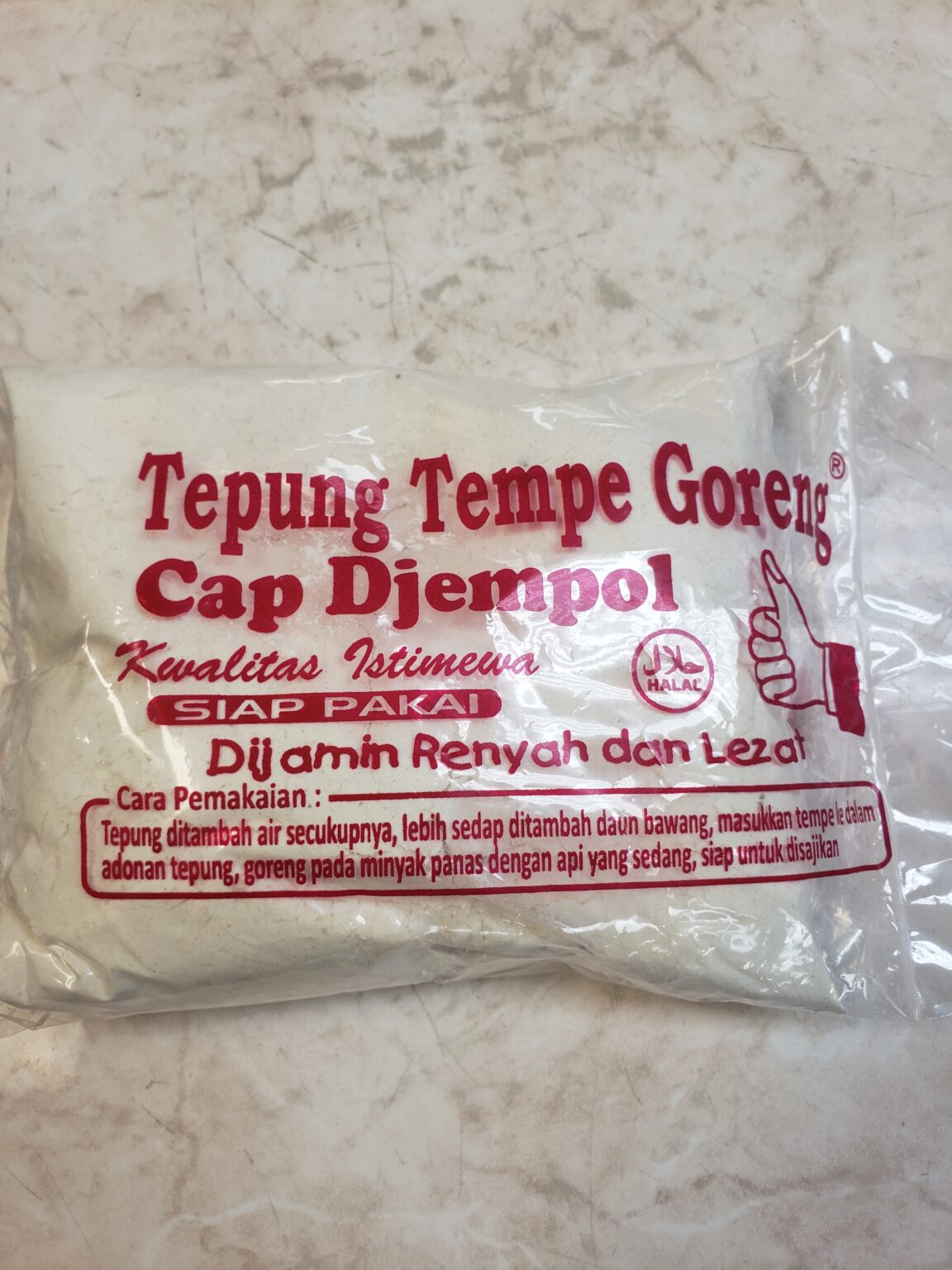 Tepung Tempe Goreng cap Djempol – Cafe Pendawa